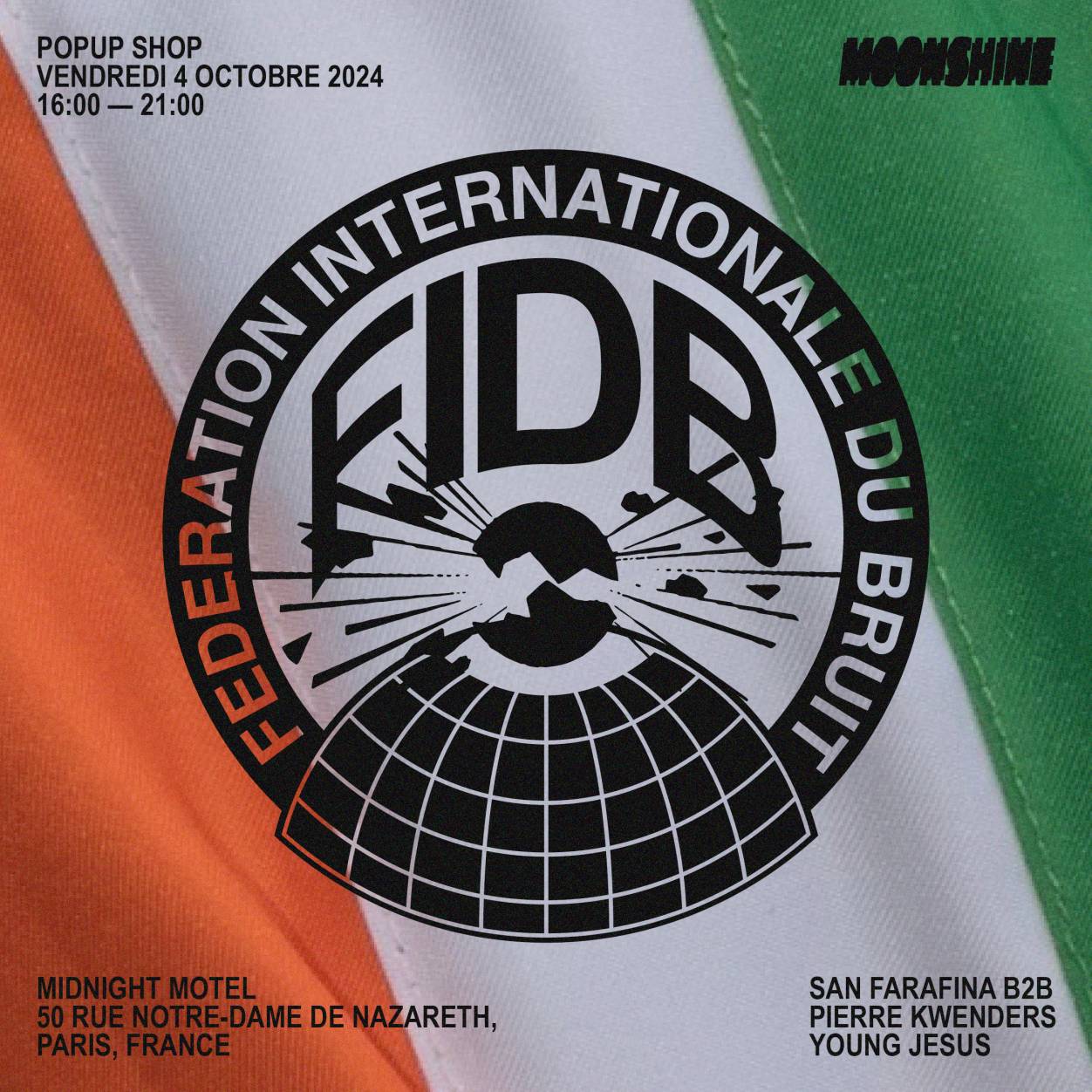 FIDB Paris SS24 Pop-Up Shop, Paris, FR | Moonshine